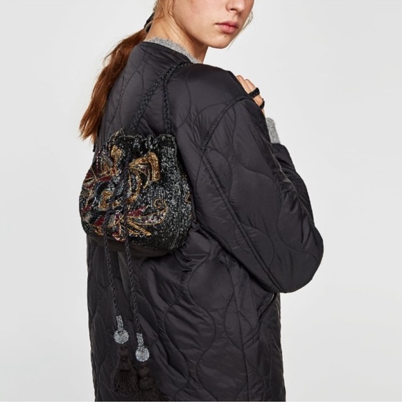 Zara | Bags | Zara Handmade Beaded Dolly Crossbody Bag | Poshmark